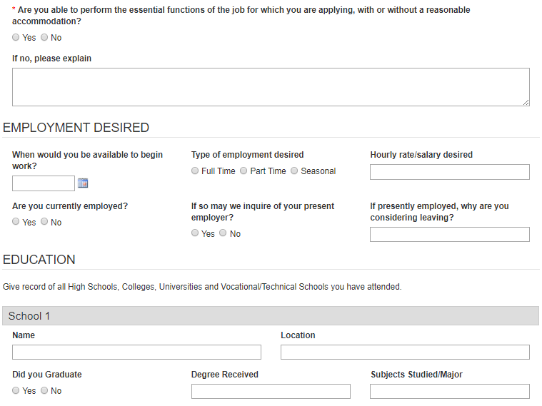 Creating a Questionnaire Layout Template