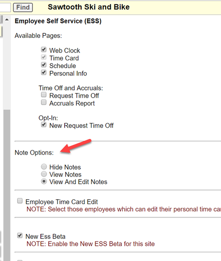 Employee Portal Settings