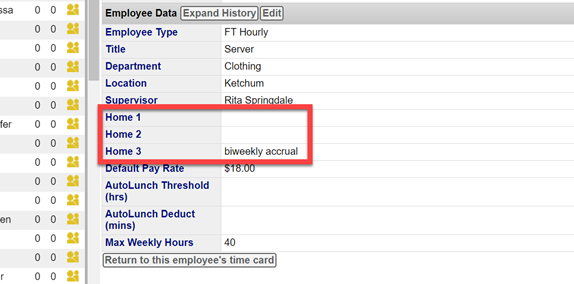 TimeWorksPlus Usasge Glossary