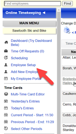 Add a Clock Number to Employee Setup