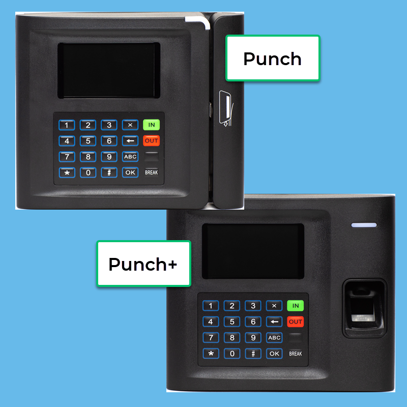Punch and Punch+ Clocks