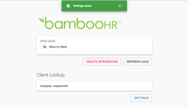 Set Up the BambooHR Integration
