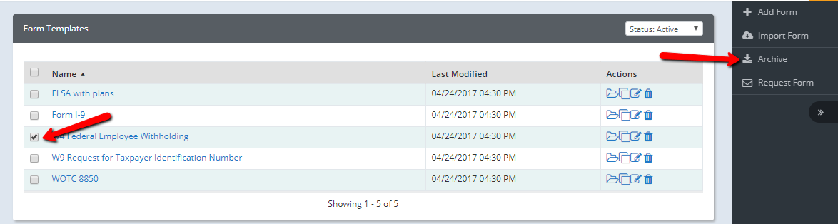Library Tab in ApplicantStack Onboard