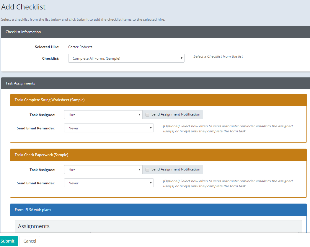 Library Tab in ApplicantStack Onboard