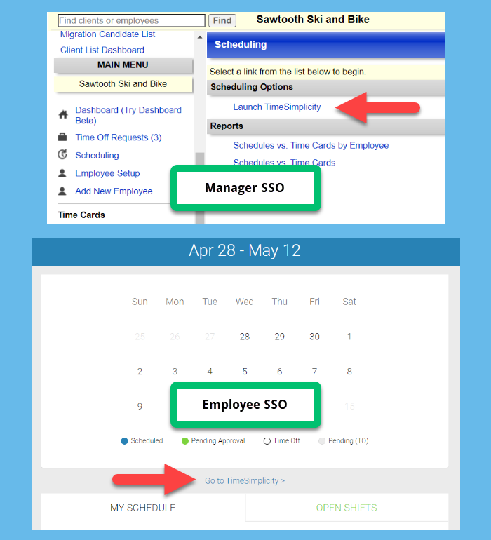 Log In to TimeSimplicity Directly