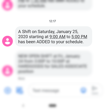 Schedule Change Notifications