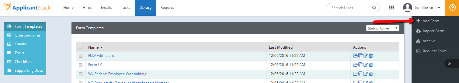 Adding Forms to Your ApplicantStack Onboarding Library