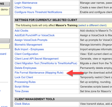 File Format Maintenance - TWP