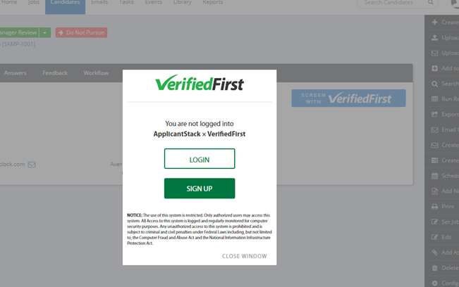 Verified First Integration