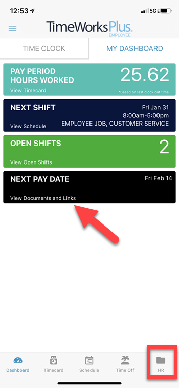 View Pay Stubs, W2s, and My Documents in TimeWorksPlus Employee