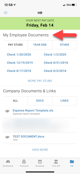 View Pay Stubs, W2s, and My Documents in TimeWorksPlus Employee