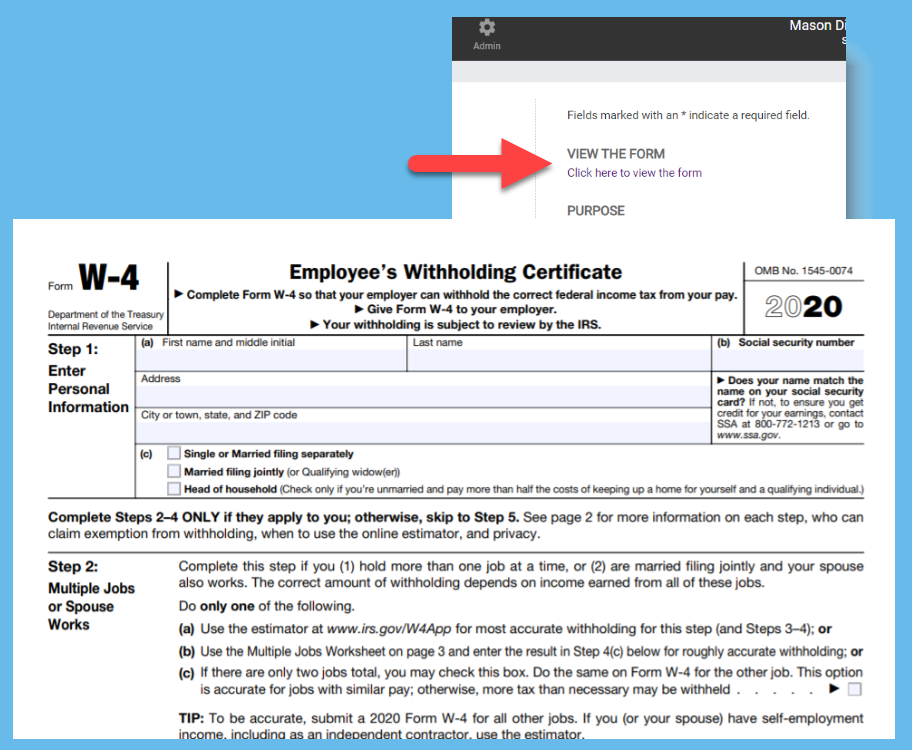 Update Your W4 Withholding