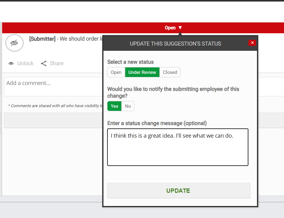 Suggestion Box Review