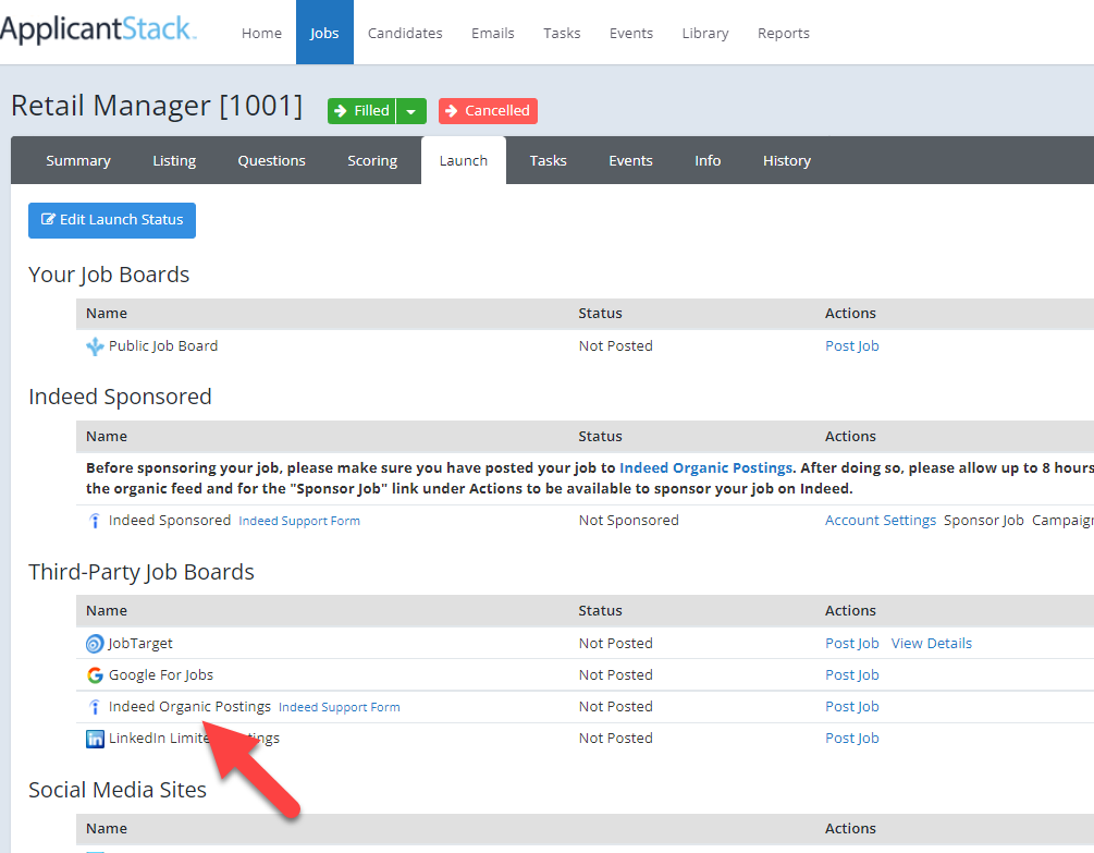 Posting Your Jobs to Indeed