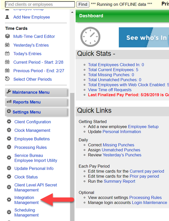 PrismHR - TimeWorksPlus Company Setup