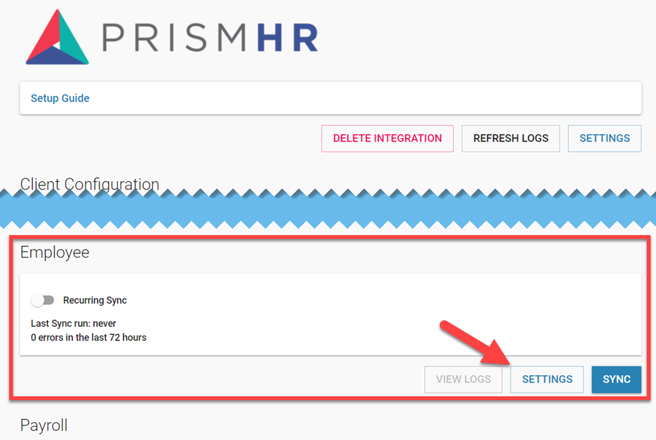 PrismHR - TimeWorksPlus Employee Sync