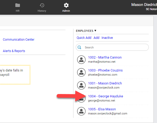 Reset an Employee's HUB Password