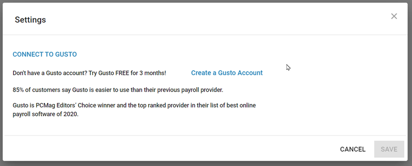 Gusto - WorkforceHub Integration Setup