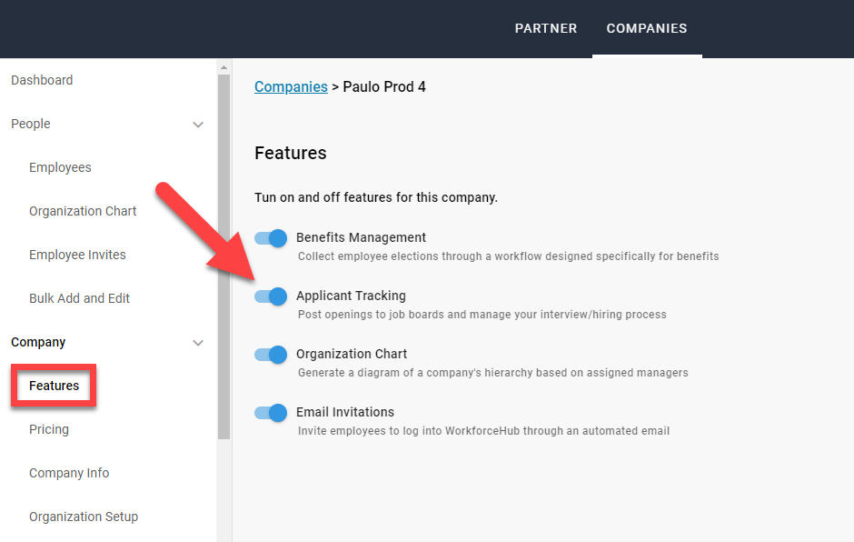 Enable Applicant Tracking for WorkforceHub Plus