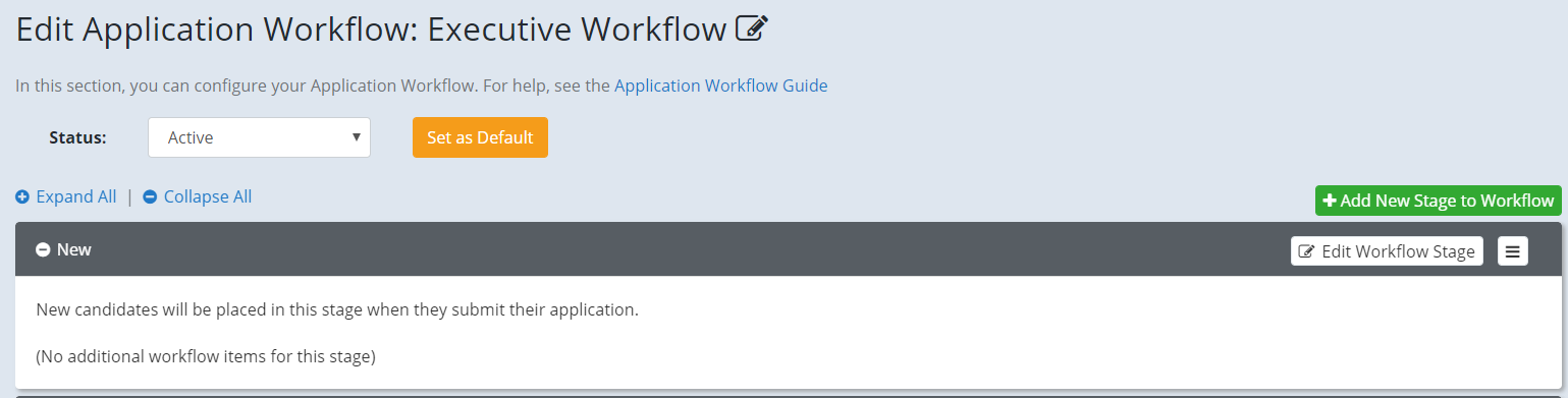 Configure the Application Workflow