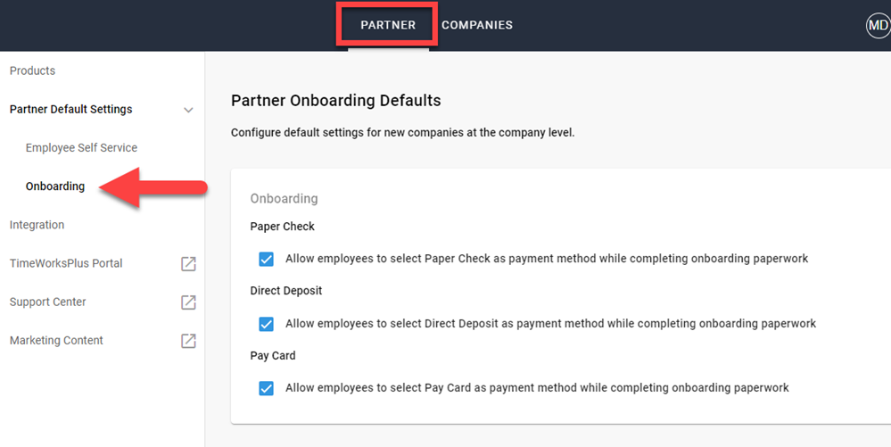 Provider Defaults in WorkforceHub