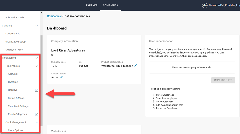 Configure WorkforceHub Advanced