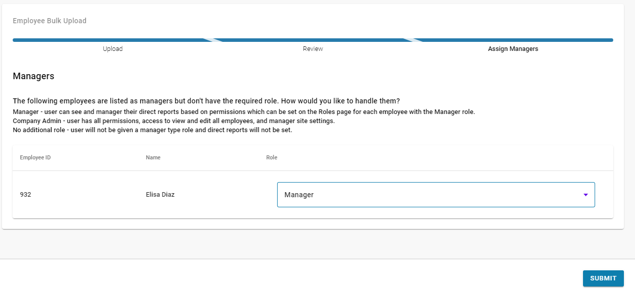 Employee Bulk Upload