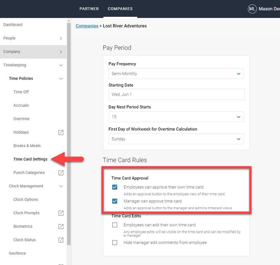 WorkforceHub Conversion: Time Card Approvals