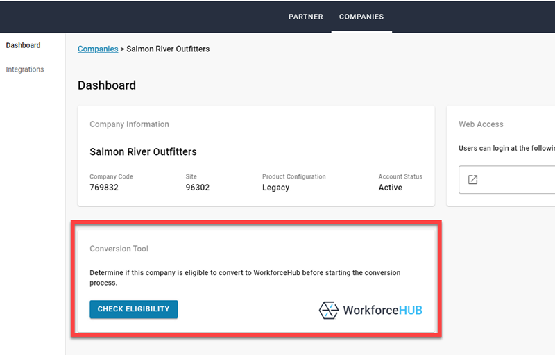 WorkforceHub Conversion: Conversion Tool