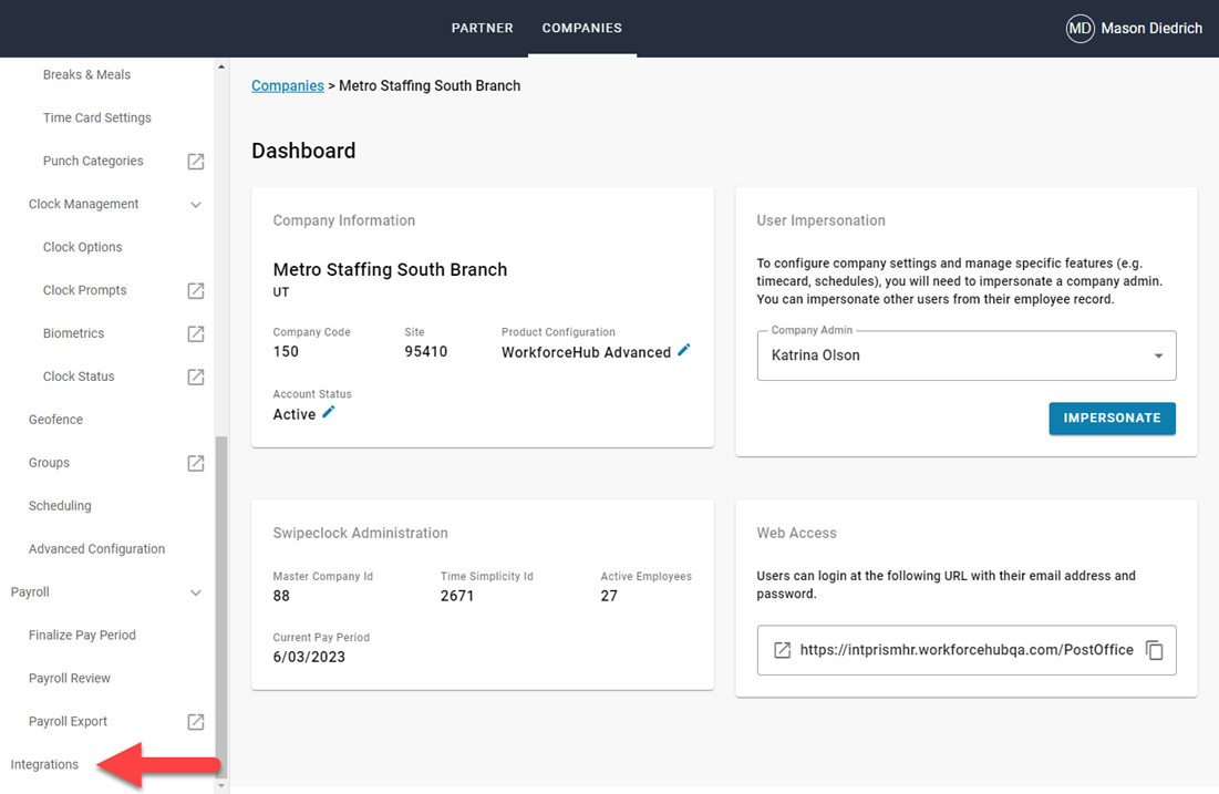 PrismHR Integration - Payroll and Accrual Balance Sync (WorkforceHub)
