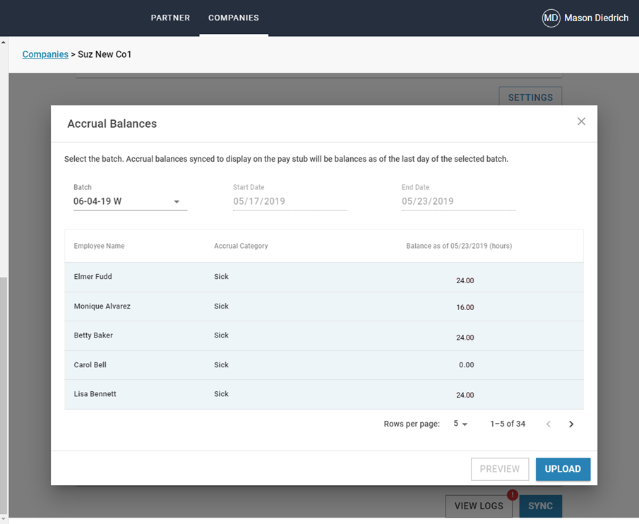 PrismHR Integration - Payroll and Accrual Balance Sync (WorkforceHub)